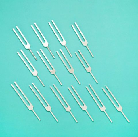 Tuning forks sound healing music math