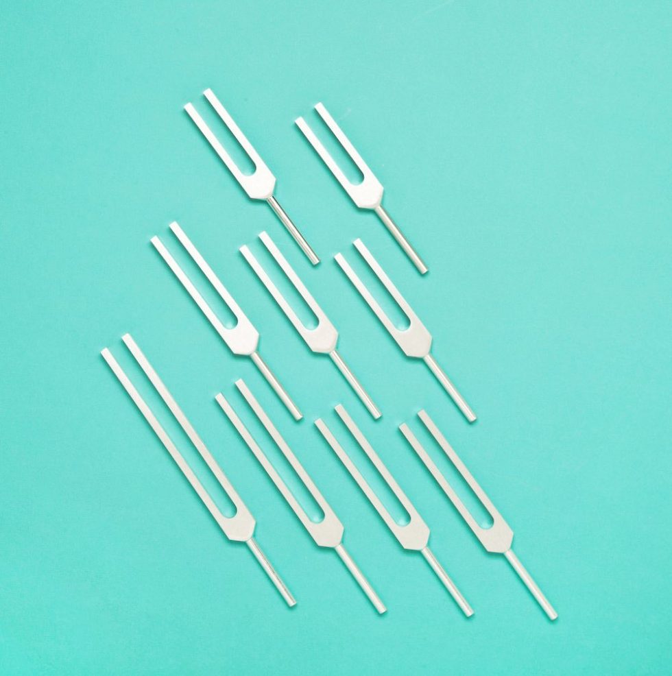 Tuning forks sound healing music math